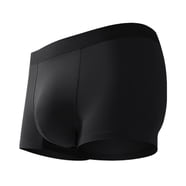 KHONTS Men's Satin Boxer Briefs Soft Stretch Breathable Underpants with ...