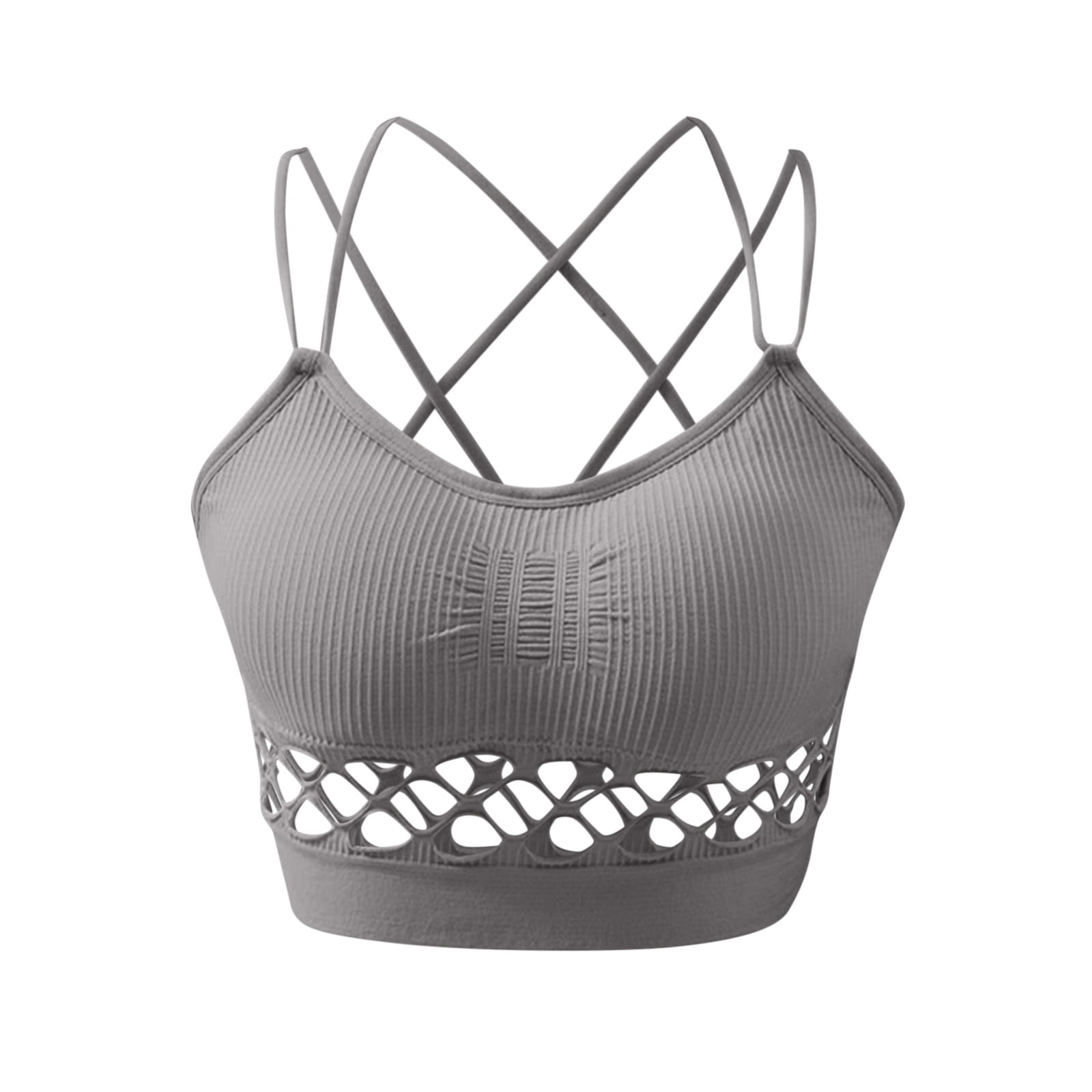 KHONTS Strap Sports Bras for Women Comfortable Low Impact Tank Sporty ...