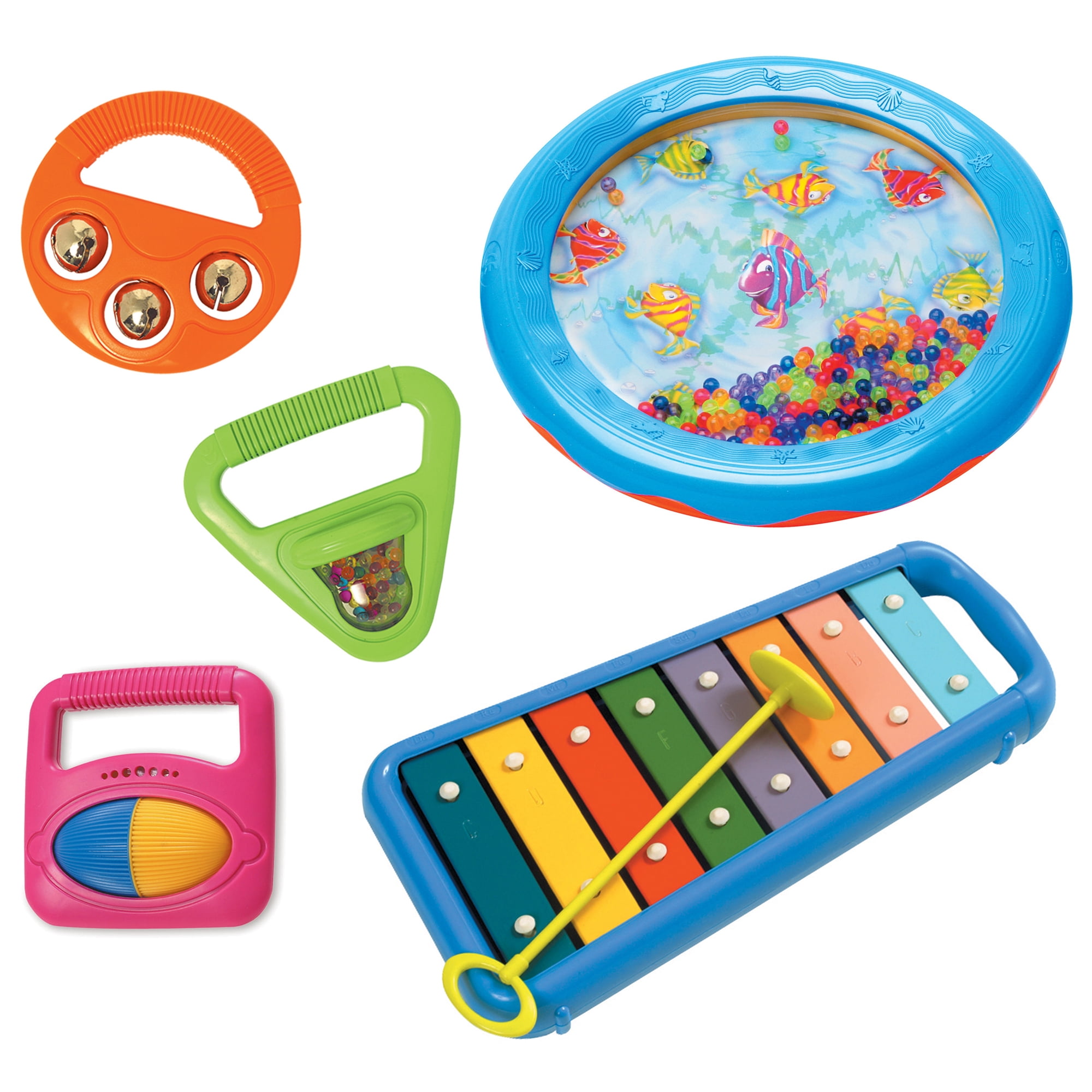 Free Shipping! Hohner Kids Toddler Music Band Set of 5 - Drum ...