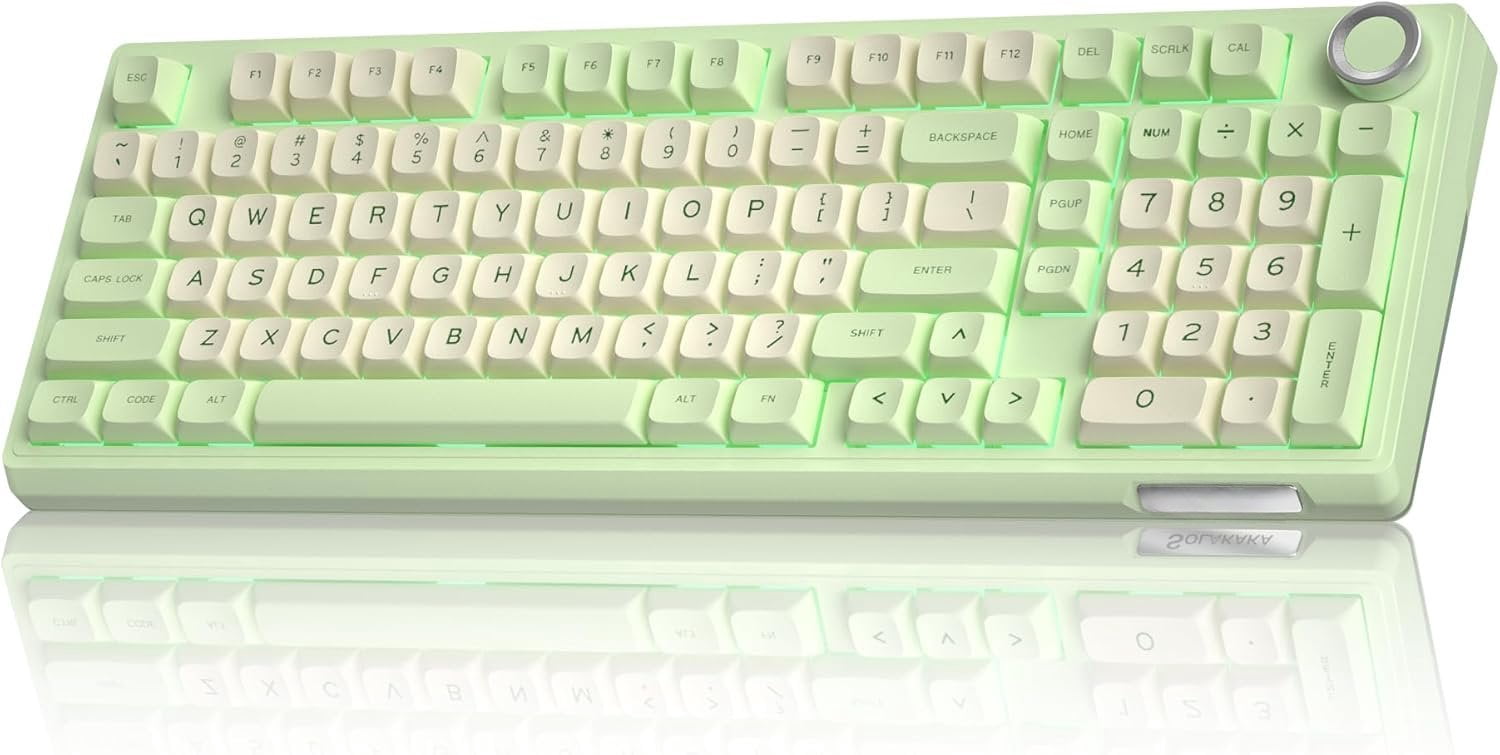 KI99 Mechanical Keyboard Quiet ,Hot Swappable Pre-Lubed Switches Silent ...