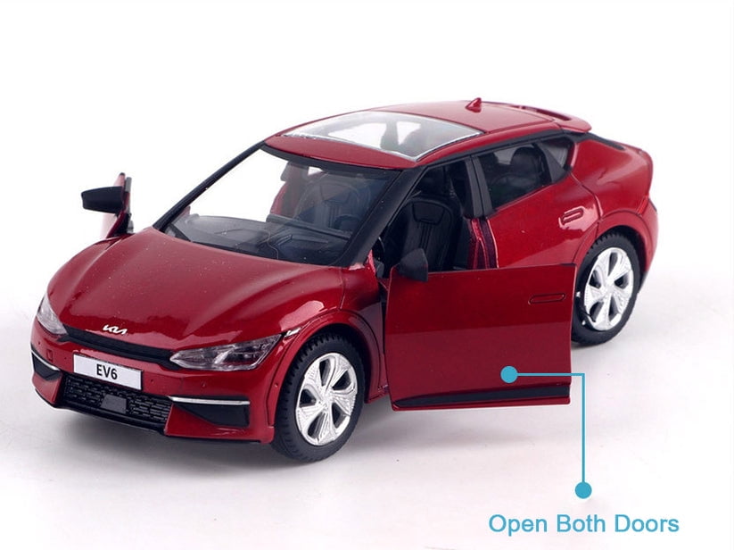 KIA Motors Car EV6 Mini Diecast 1:38 Scale Miniature Display Toy Run ...