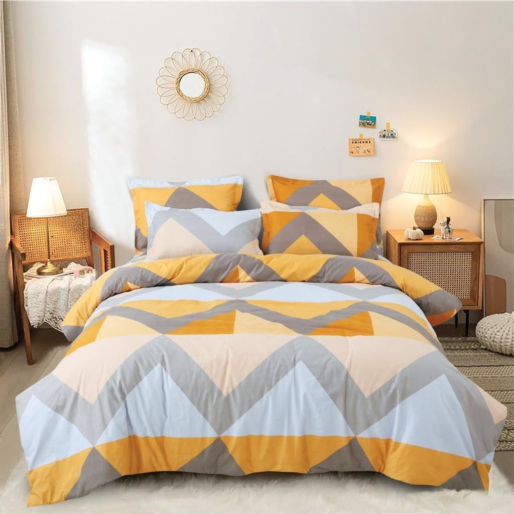 KIAAKSH 320 TC Soft Glace Cotton King Size Duvet Cover II Razai Cover ...