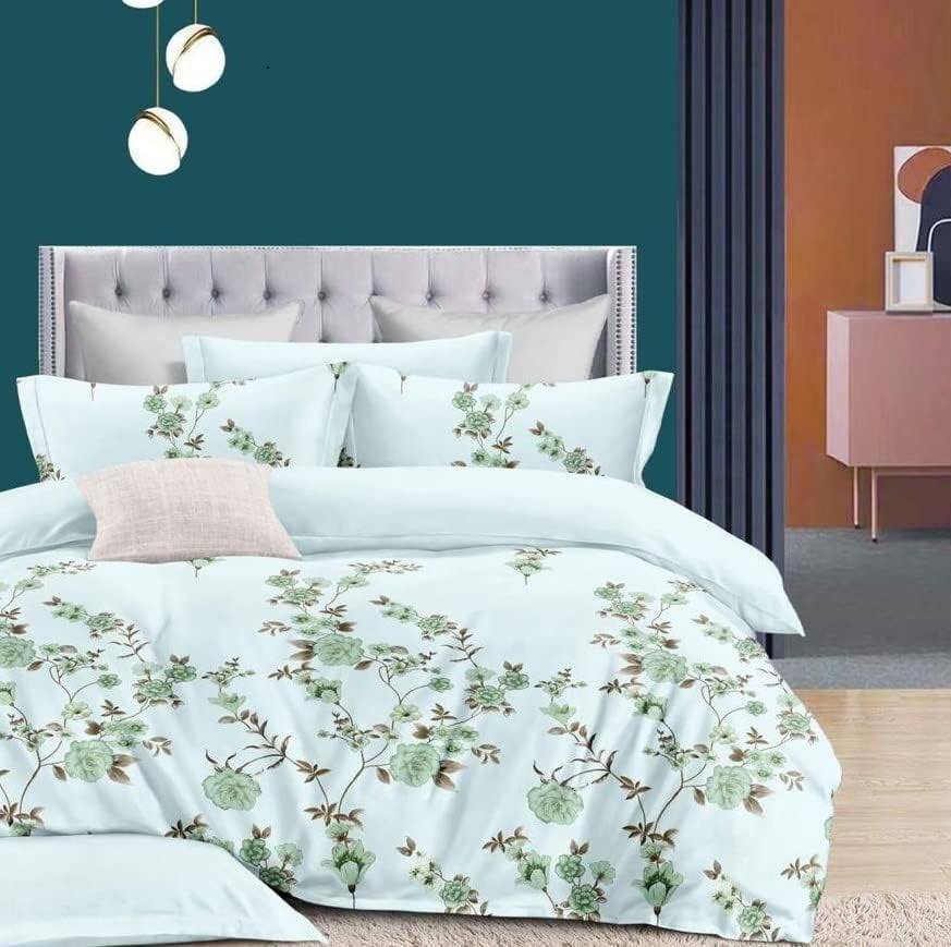 KIAAKSH 320 TC Soft Glace Cotton King Size Duvet Cover II Razai Cover ...