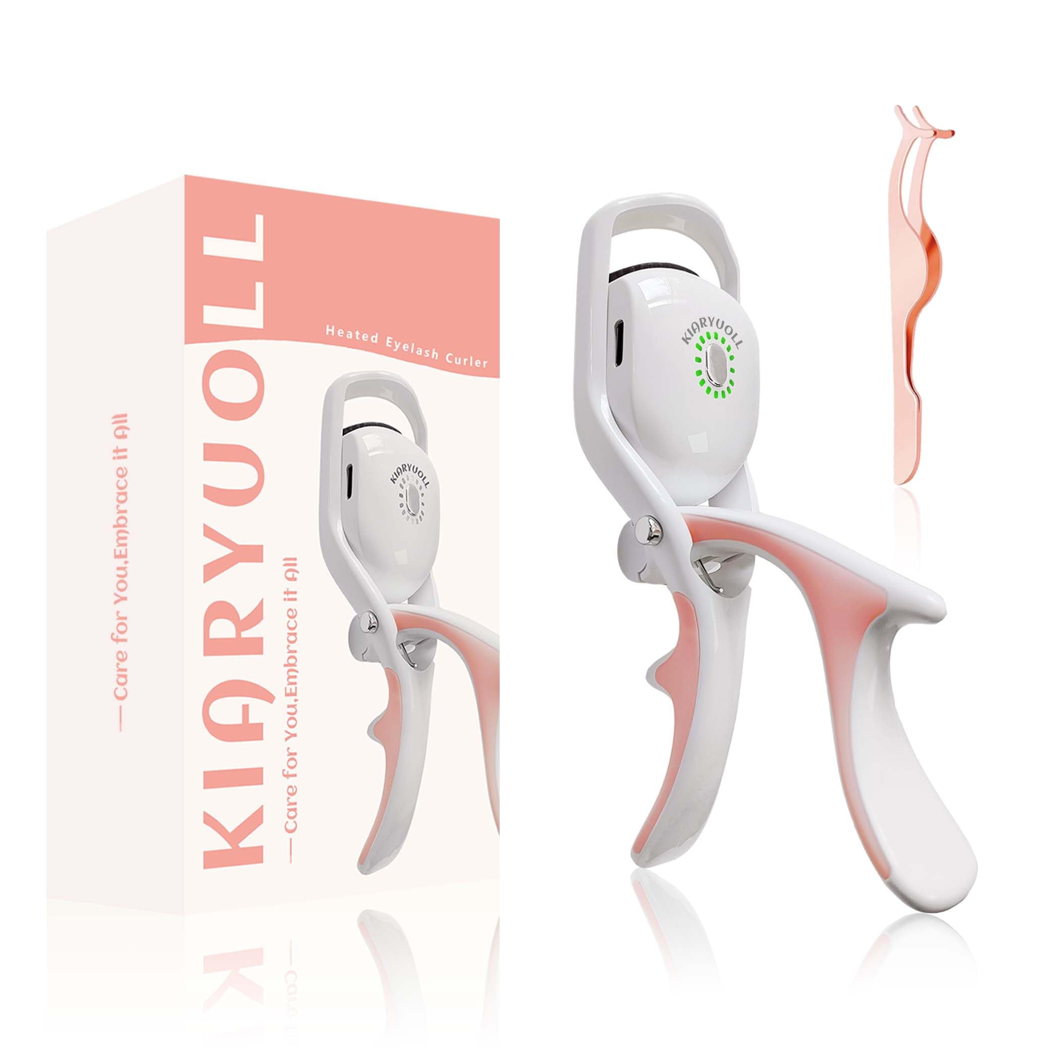 KIARYUOLL Electric Heated Eyelash KEF16 Curler Kit Hot Lash Therapy Professional Eyelash Tools ...