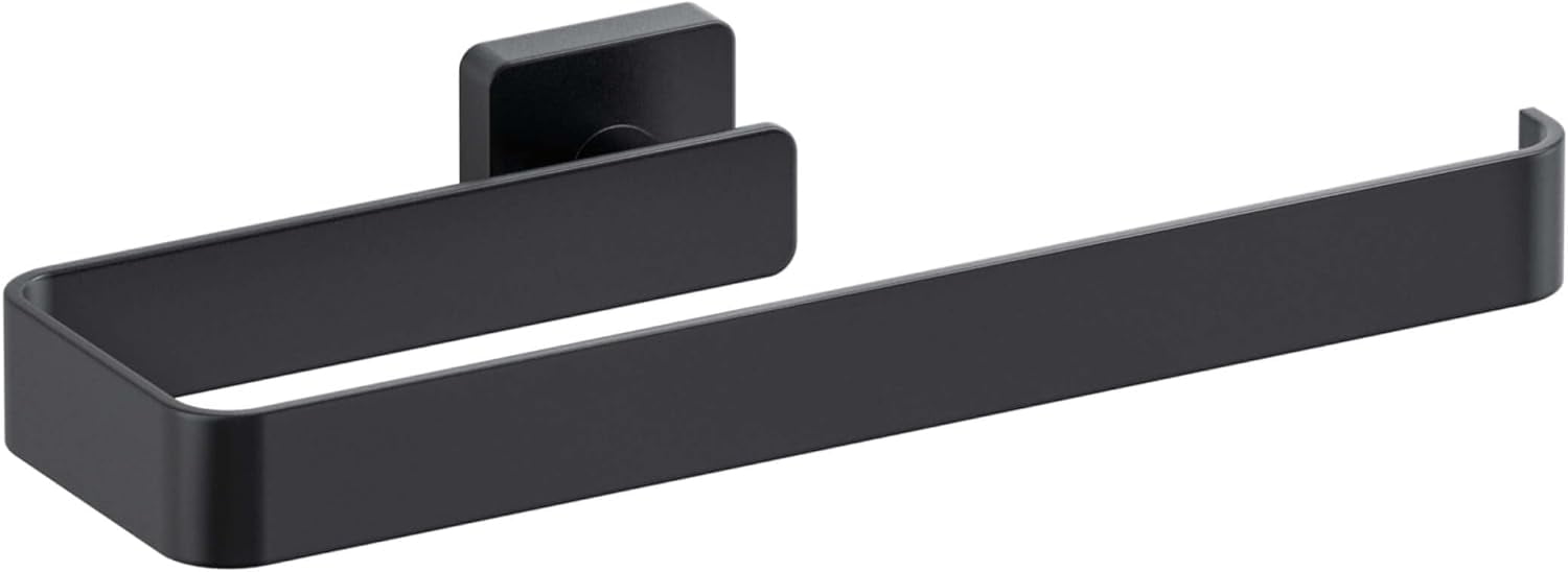 KIBI Blaze 10 inch Hand Towel Bar Bathroom Towel Holder Solid Brass Wall Mounted Modern Bathroom ...