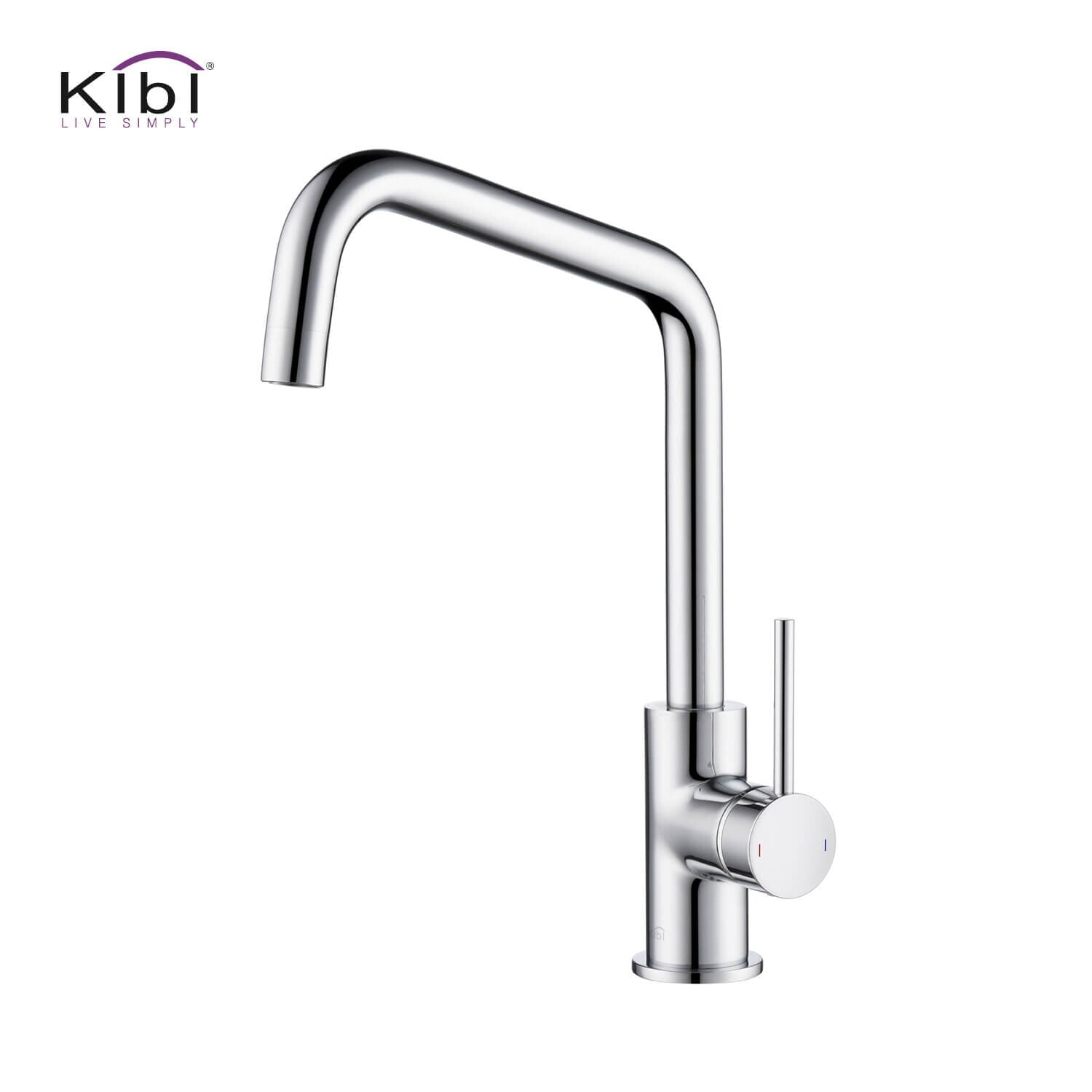 Kibi USA Single-Hole 1-Handle Kitchen Bar/Prep Sink Faucet Chrome ...