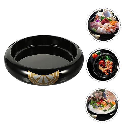 KICHOUSE Round Japanese Sushi Plate Multi-function Sashimi Serving Tray ...