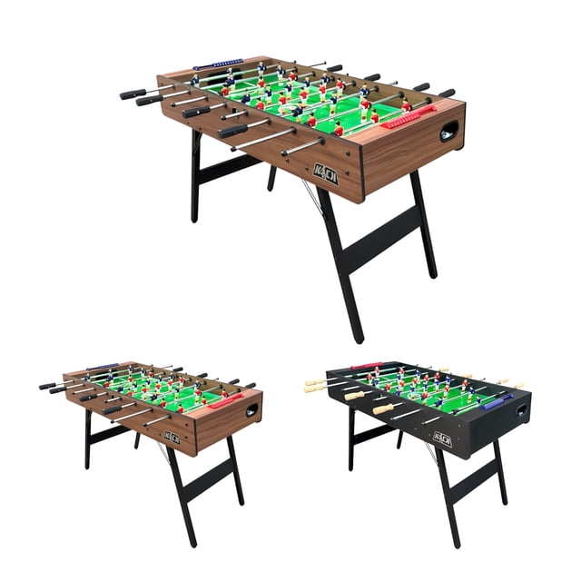 KICK Full Size Adult Arcadia 48" Folding Foosball Table, Versatile ...