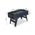 KICK Top Player's 55 in Foosball Game Table, Topaz Black - Walmart.com