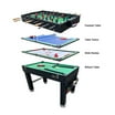 KICK Dyad 55″ 2-in-1 Multi Game Table (Black) - Combo Game Table Set ...