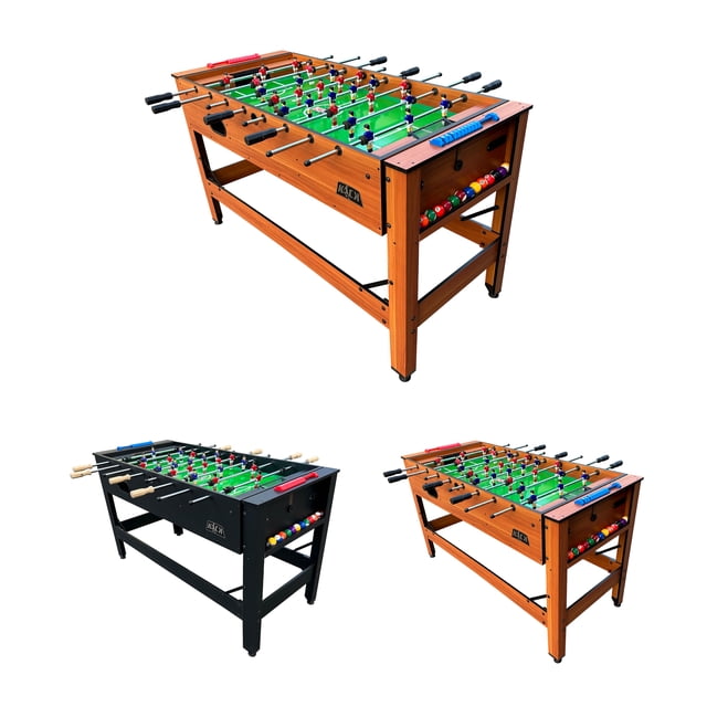 KICK Twain 48″ 2-in-1 Multi Game Table (Brown) - Combo Game Table Set ...