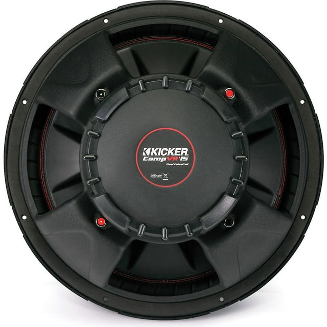 Kicker 15-Inch Subwoofer COMPVR 43CVR154, 4-Ohm DVC, 1000W RMS, Dual ...