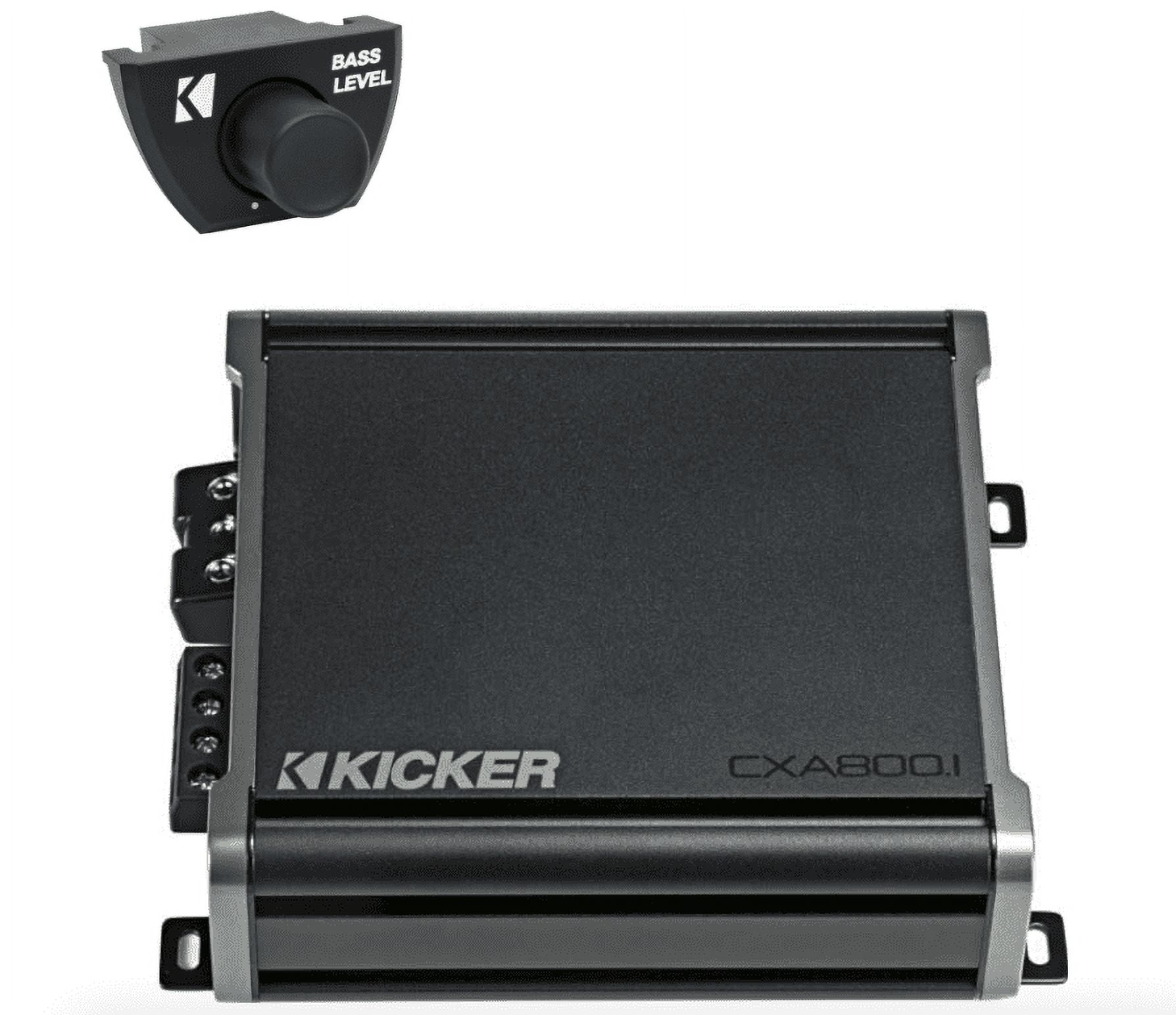 KICKER 46CXA8001 CXA800.1 800 Watt Mono Class D Car Amplifier Amp+Bass ...
