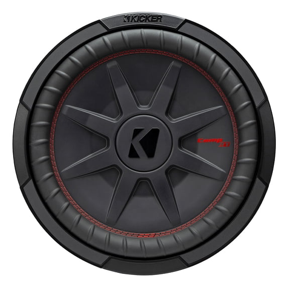 KICKER CompRT 12 Inch Sub Slim Amp, 2 Ohm, 1000 Watts Car Audio Stereo ...