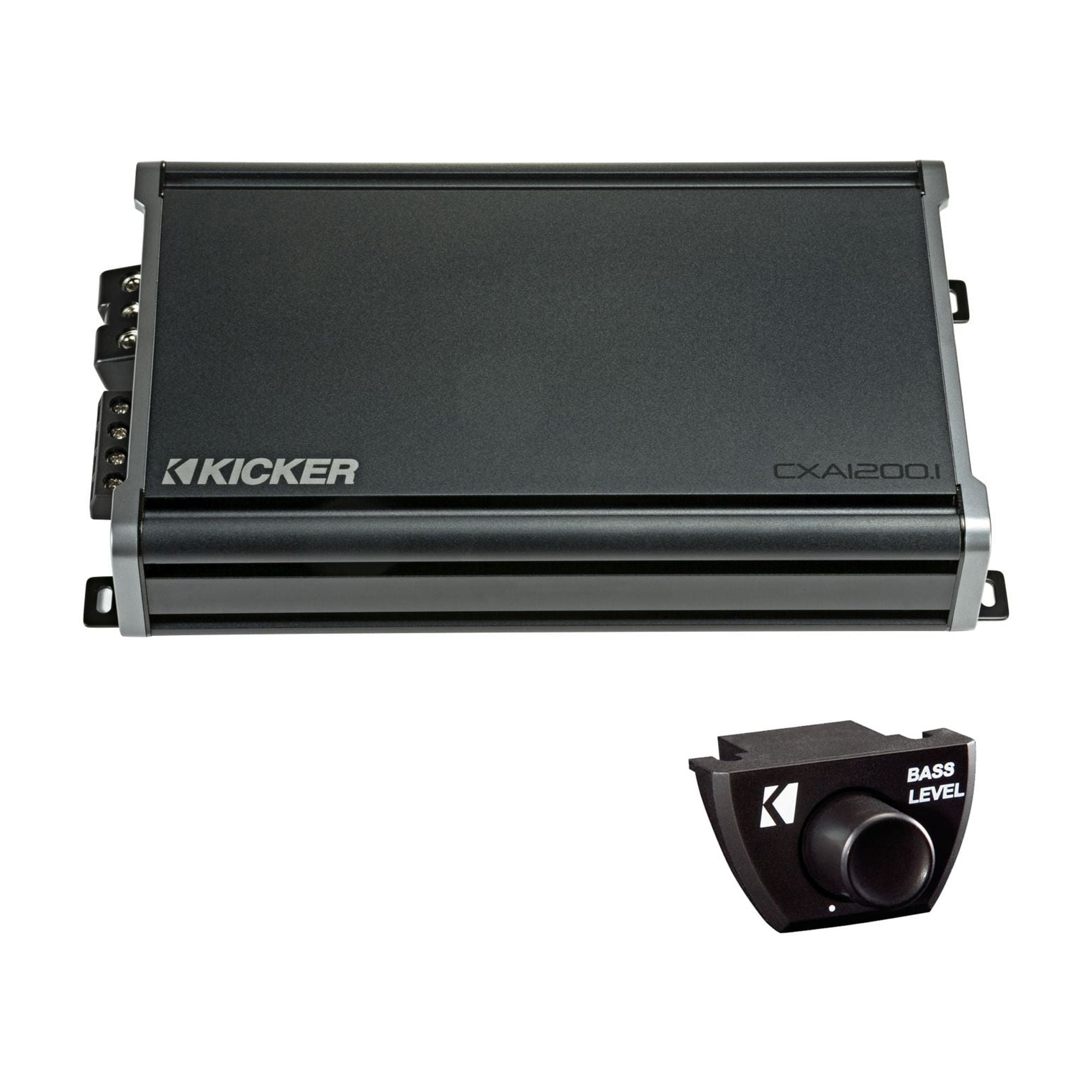 KICKER CXA1200.1 1200 Watt Mono Class D Car Amplifier Amp Bundled with ...