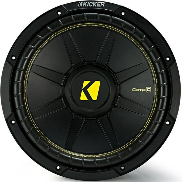 KICKER CompC 8-Inch Dual 4 Ohm SVC Car Subwoofer - 200W RMS Power ...