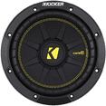 KICKER CompC 8 Inch Dual 4 Ohm SVC 200W RMS Power Car Audio Black ...