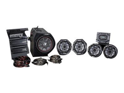 KICKER SSV Works 5 Speaker System - ATV - digital receiver - in-dash - 75 Watts x 4 + 500 Watts ...