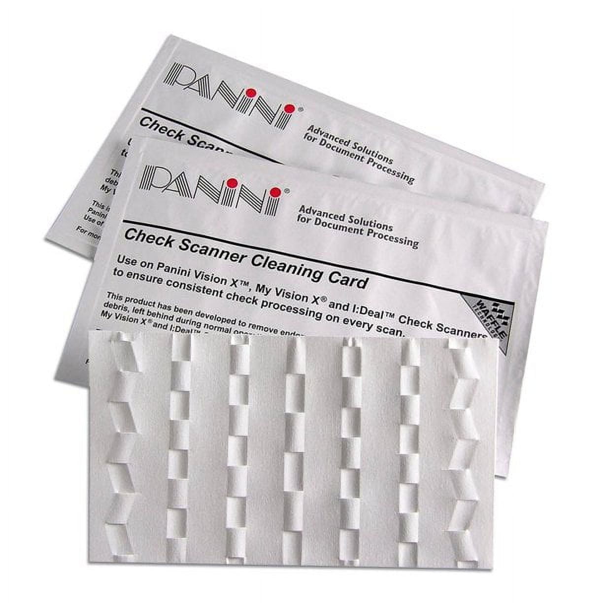 Waffletechnology Panini Check Scanner Cleaning Card, Disposable, Pack ...