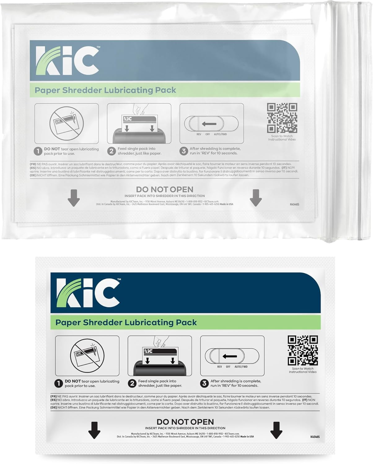 KICTeam - Paper Shredder Lubricating Packs, Synthetic Lubricating ...