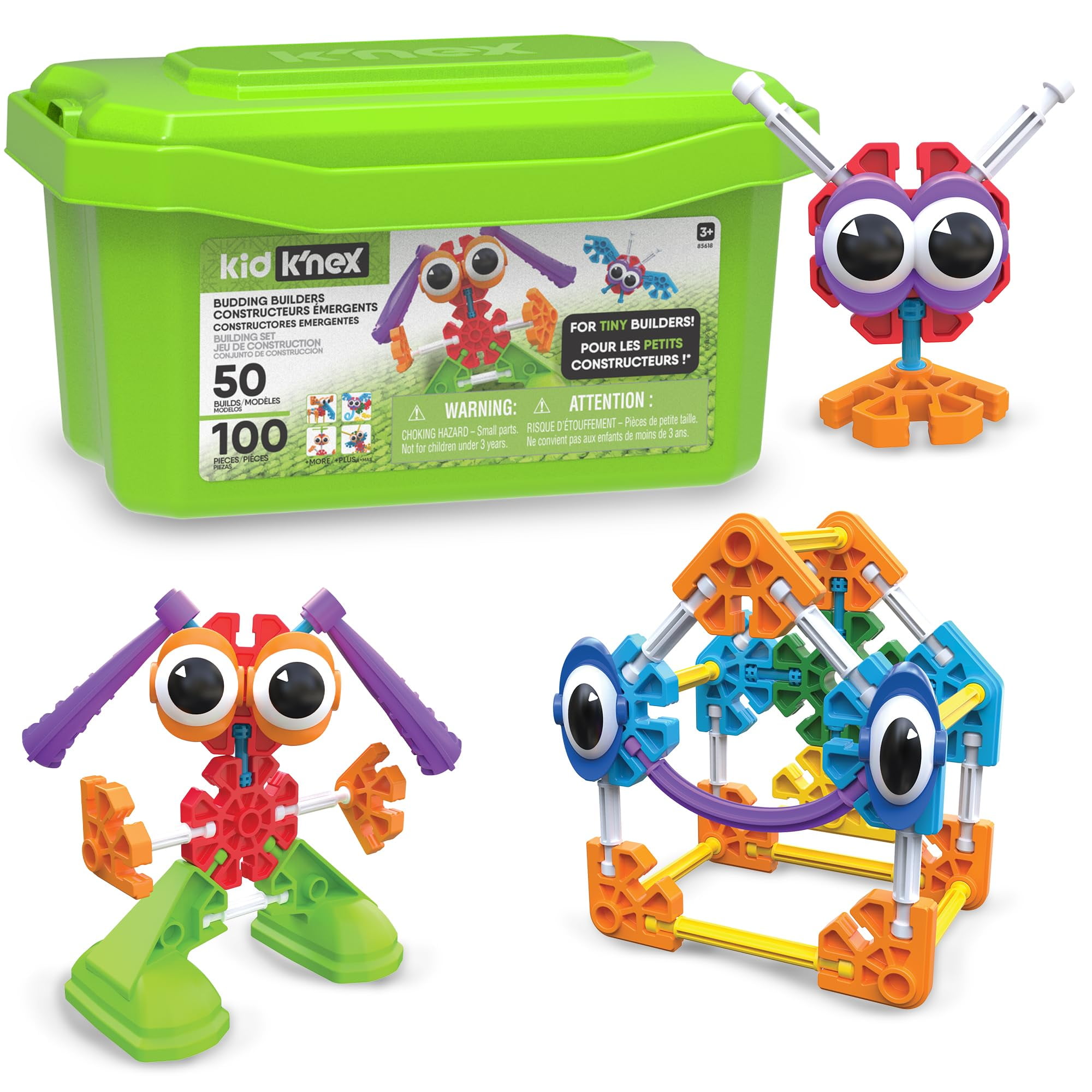 KID K'NEX - Budding Builders Set ‚ KMC2100 Pieces, Preschool STEM ...