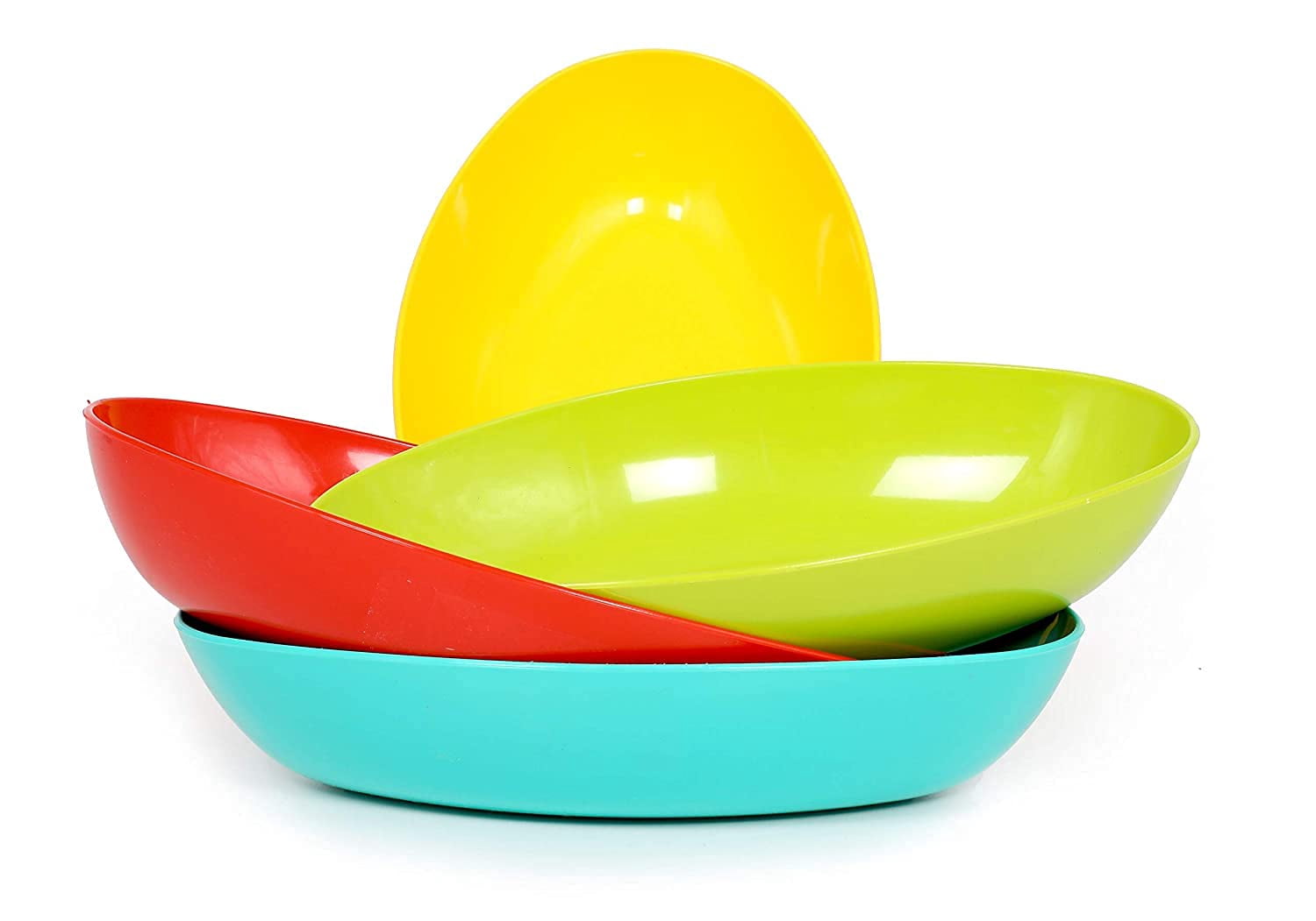 KIDINGTON Plastic Microwave Safe Unbreakable Mixing Bowl for Snacks ...