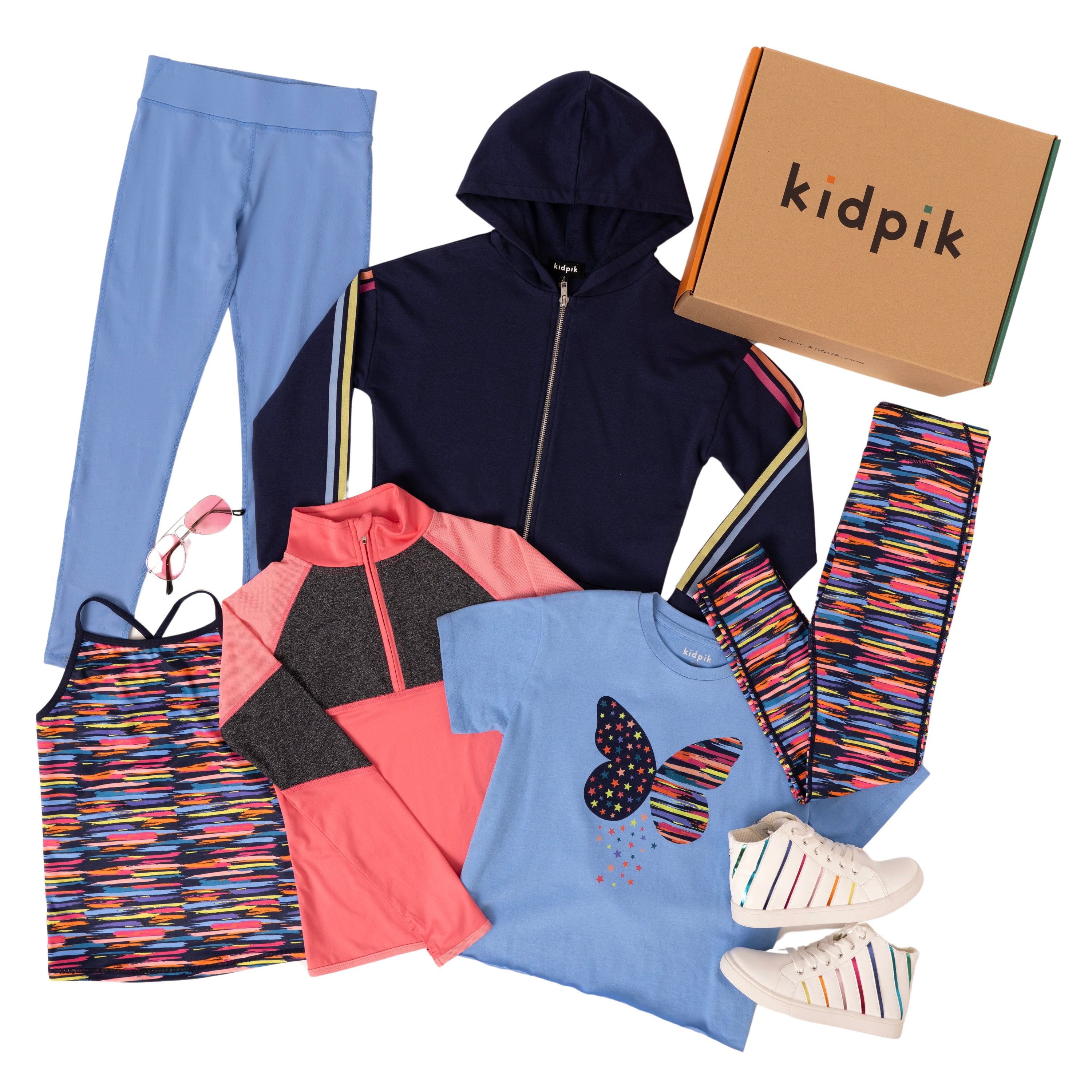 KIDPIK Girls Flying Colors Outfit Set, 8-Piece, Size 12 - Walmart.com