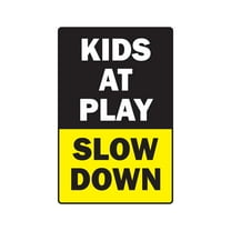SignMission Drive Slowly Children Live Here Sign - Walmart.com