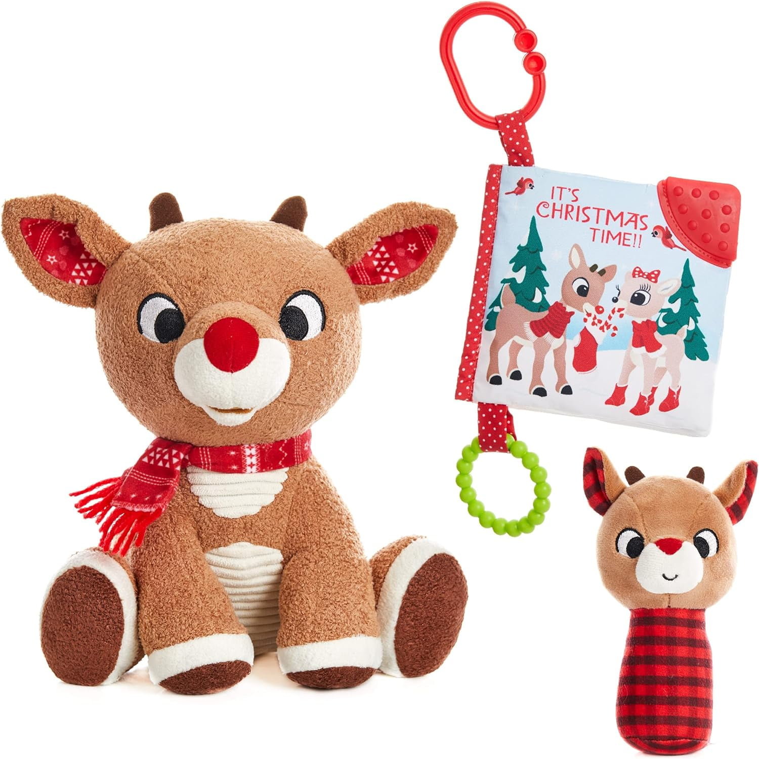 KIDS PREFERRED Rudolph The Red-Nosed Reindeer Set with Stuffed Animal ...
