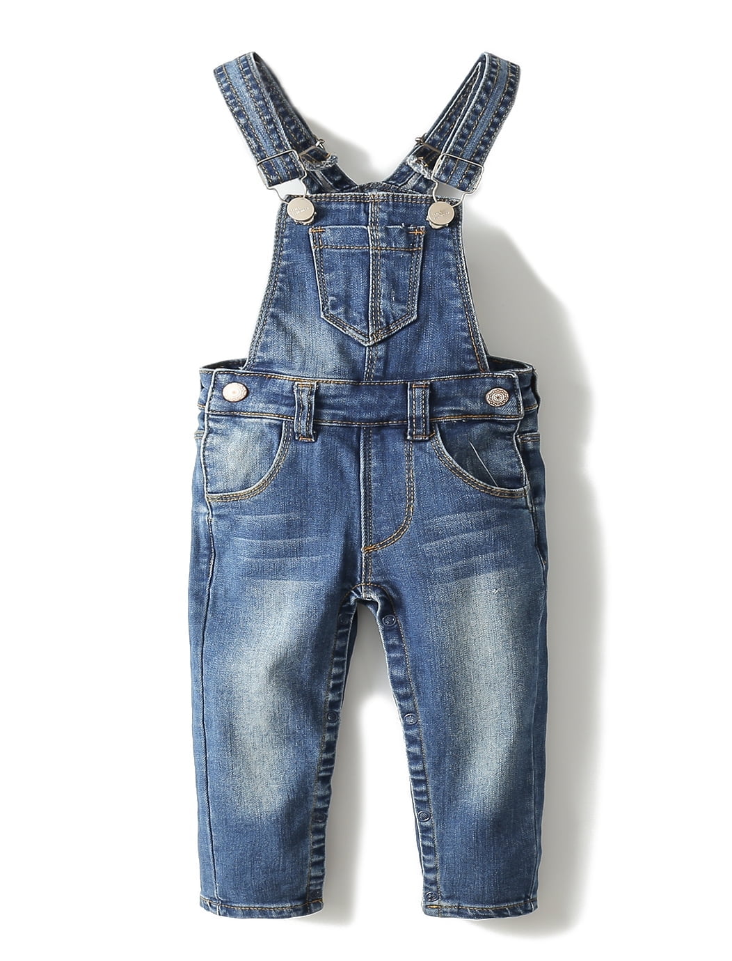 KIDSCOOL SPACE Baby Boy Girl Jean Overalls,Toddler Slim Cute Denim ...