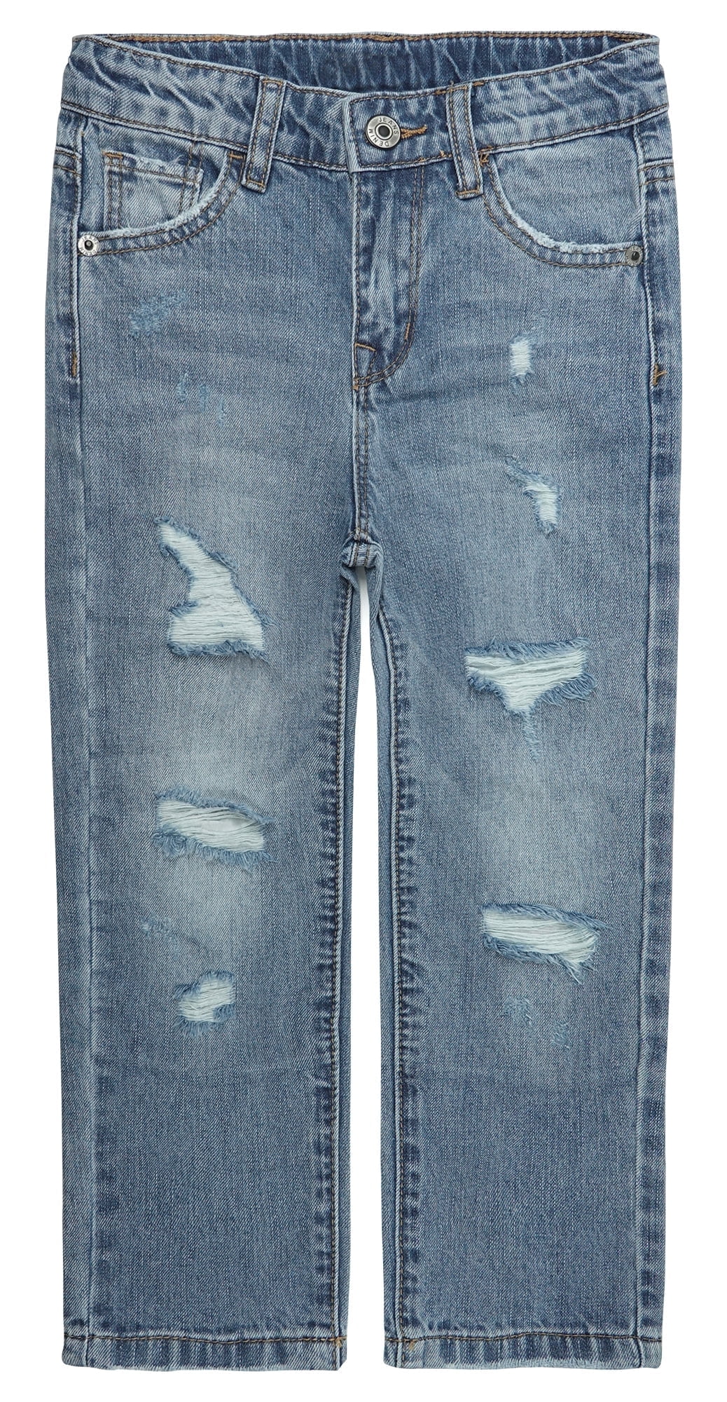 KIDSCOOL SPACE Baby Boys Jeans,Little Boy Elastic Band Inside Ripped ...