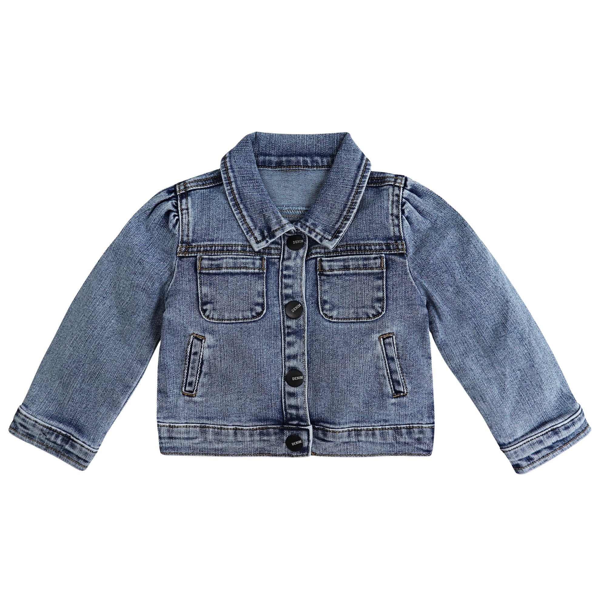 KIDSCOOL SPACE Baby Denim Jacket,Little Toddler Kids Simple Design ...