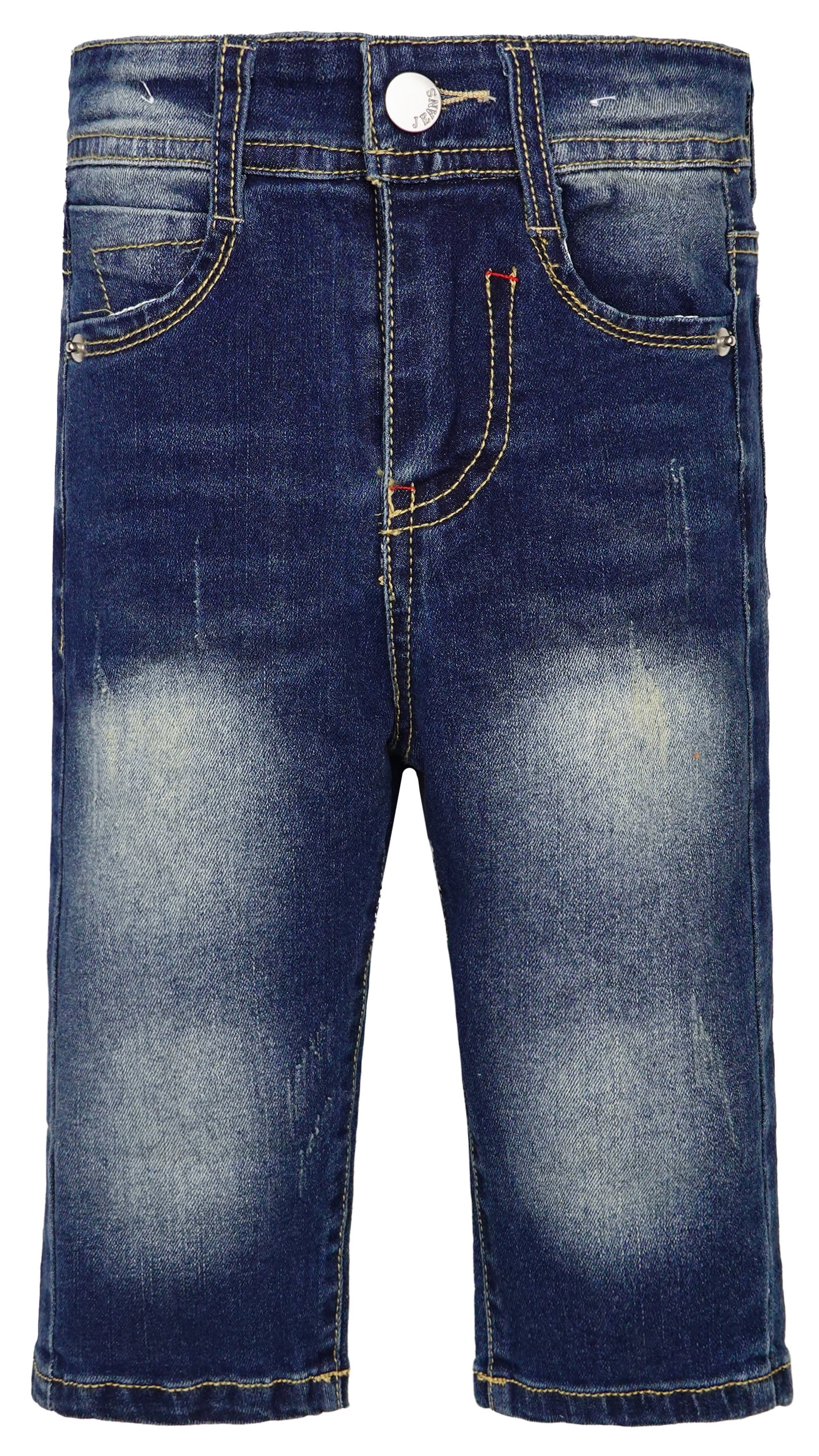 KIDSCOOL SPACE Baby Girl Boy Little Kid D Ring Ripped Denim Jeans Pants ...
