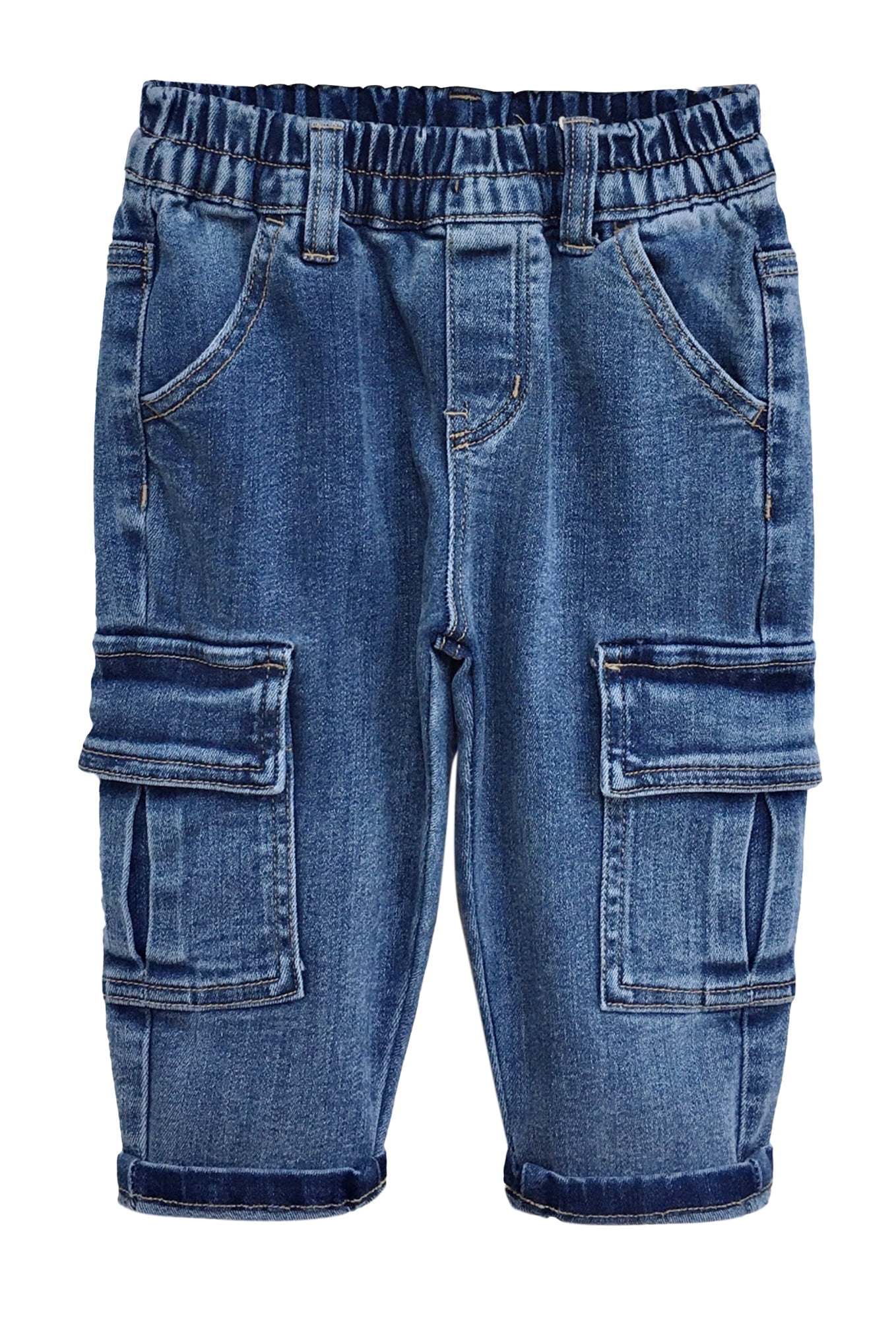 KIDSCOOL SPACE Baby Jeans,Little Toddler Kids Elastic Waist with D-ring ...
