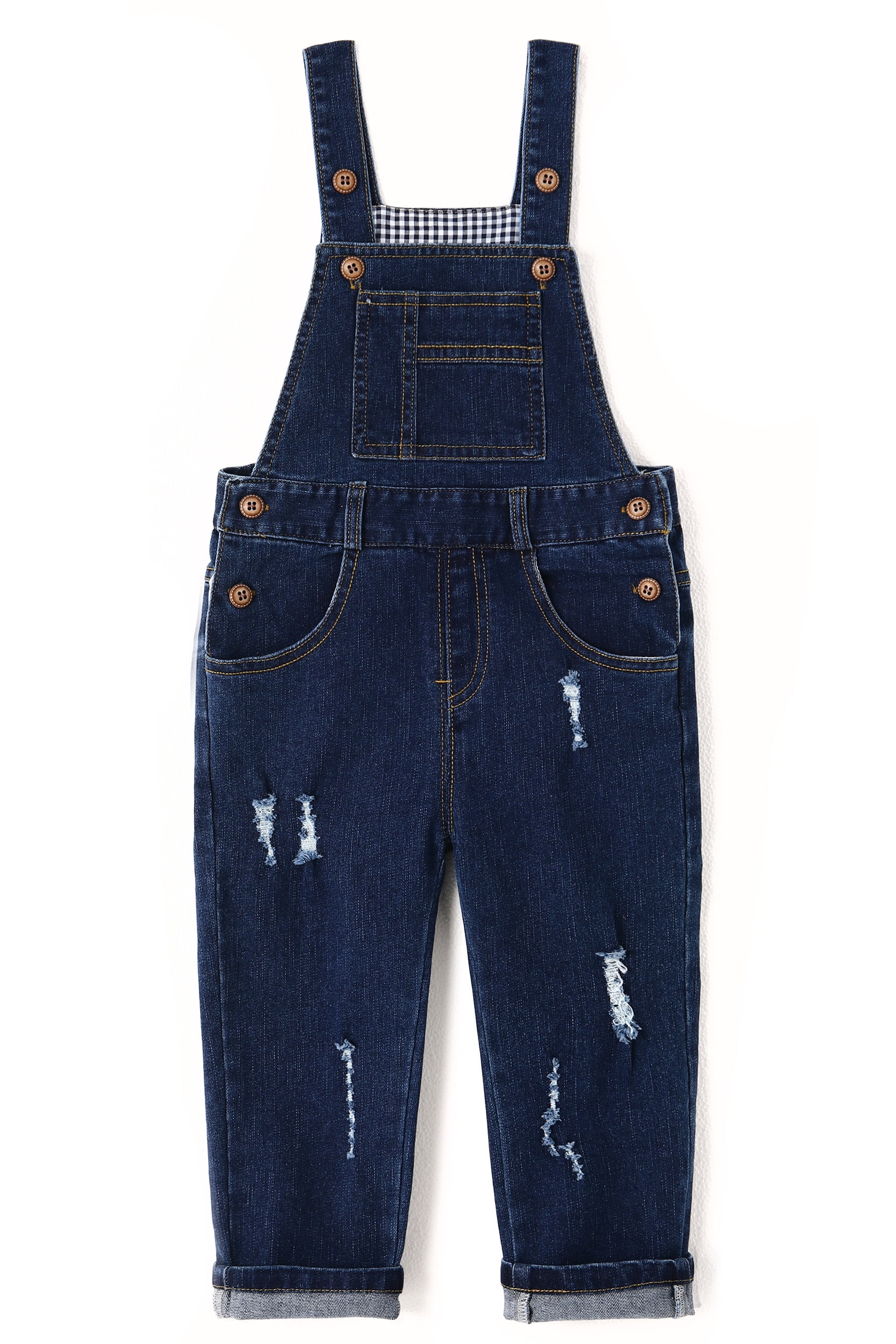 KIDSCOOL SPACE Baby Little Boys Girls Blue Denim Dungaree,Jean Overalls ...