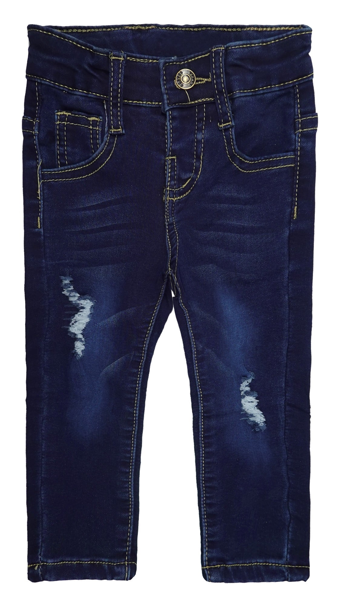 KIDSCOOL SPACE Baby Little Boys Girls Jeans,Ripped Strechy Denim Soft ...