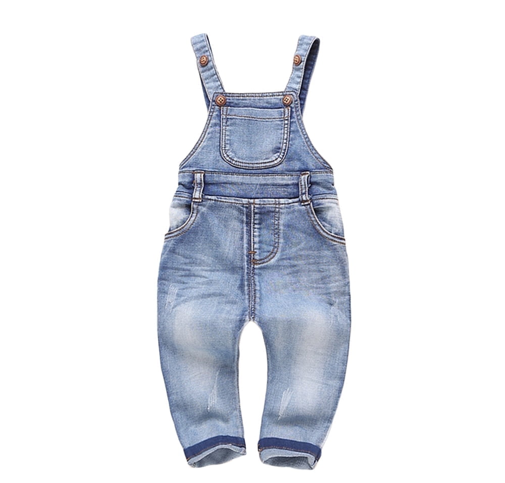 KIDSCOOL SPACE Baby & Little Boys/girls Water Washed Ripped Soft Denim ...