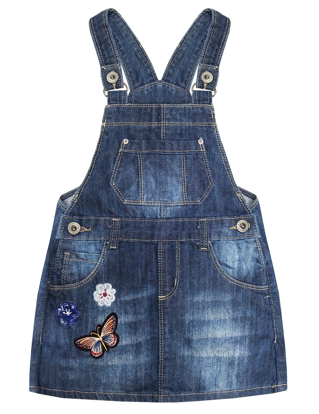 KIDSCOOL SPACE Baby Little Girls Butterfly Flowers Embroidered Lace ...