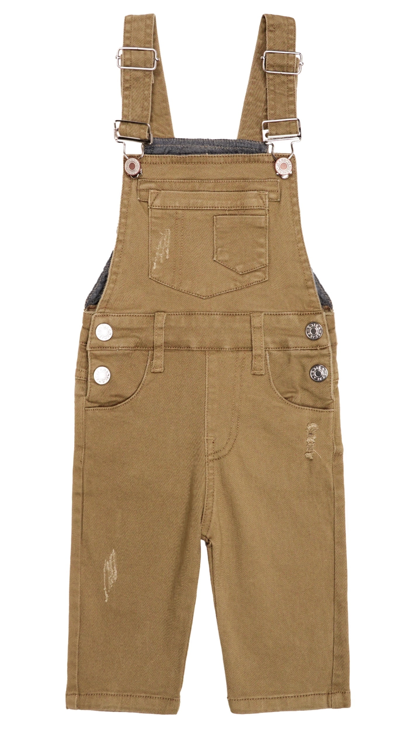 KIDSCOOL SPACE Baby Little Girls Canvas Overalls,Toddler Boys Ripped ...