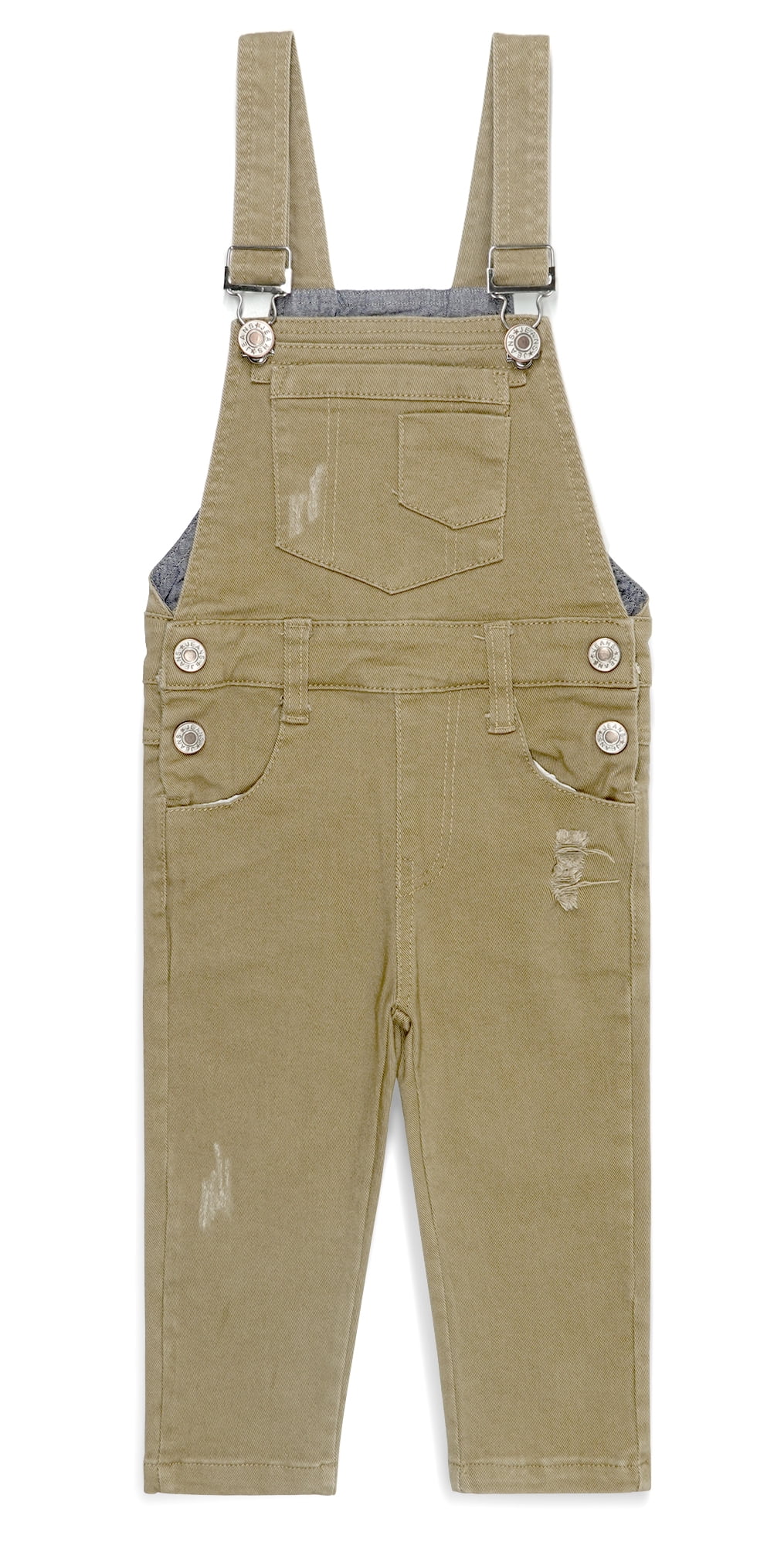 KIDSCOOL SPACE Baby Little Girls Canvas Overalls,Toddler Boys Ripped ...