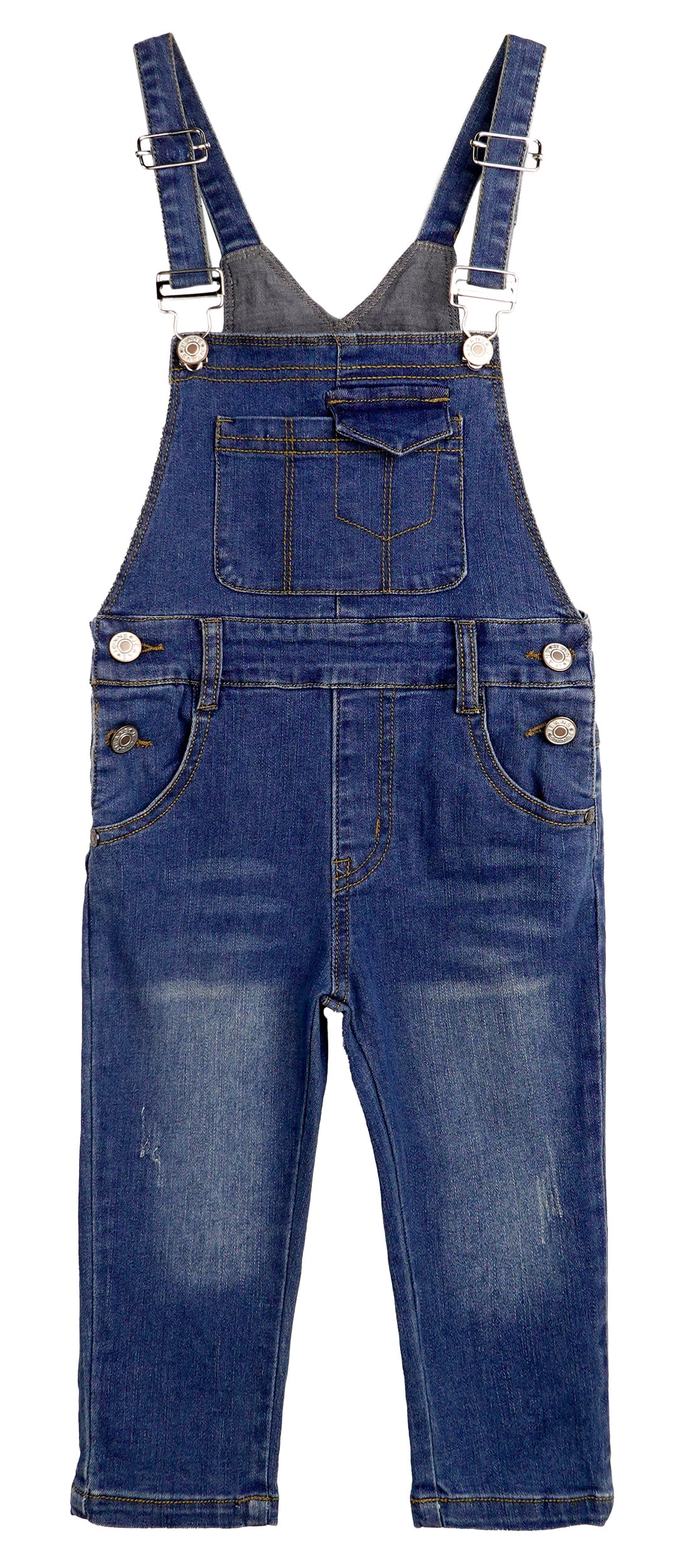 KIDSCOOL SPACE Baby Little Girls Denim Overalls,Toddler Boys Adjustable ...
