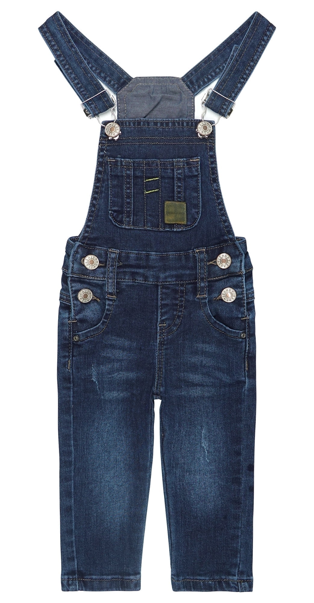 KIDSCOOL SPACE Baby Little Girls Denim Overalls,Toddler Boys Adjustable ...