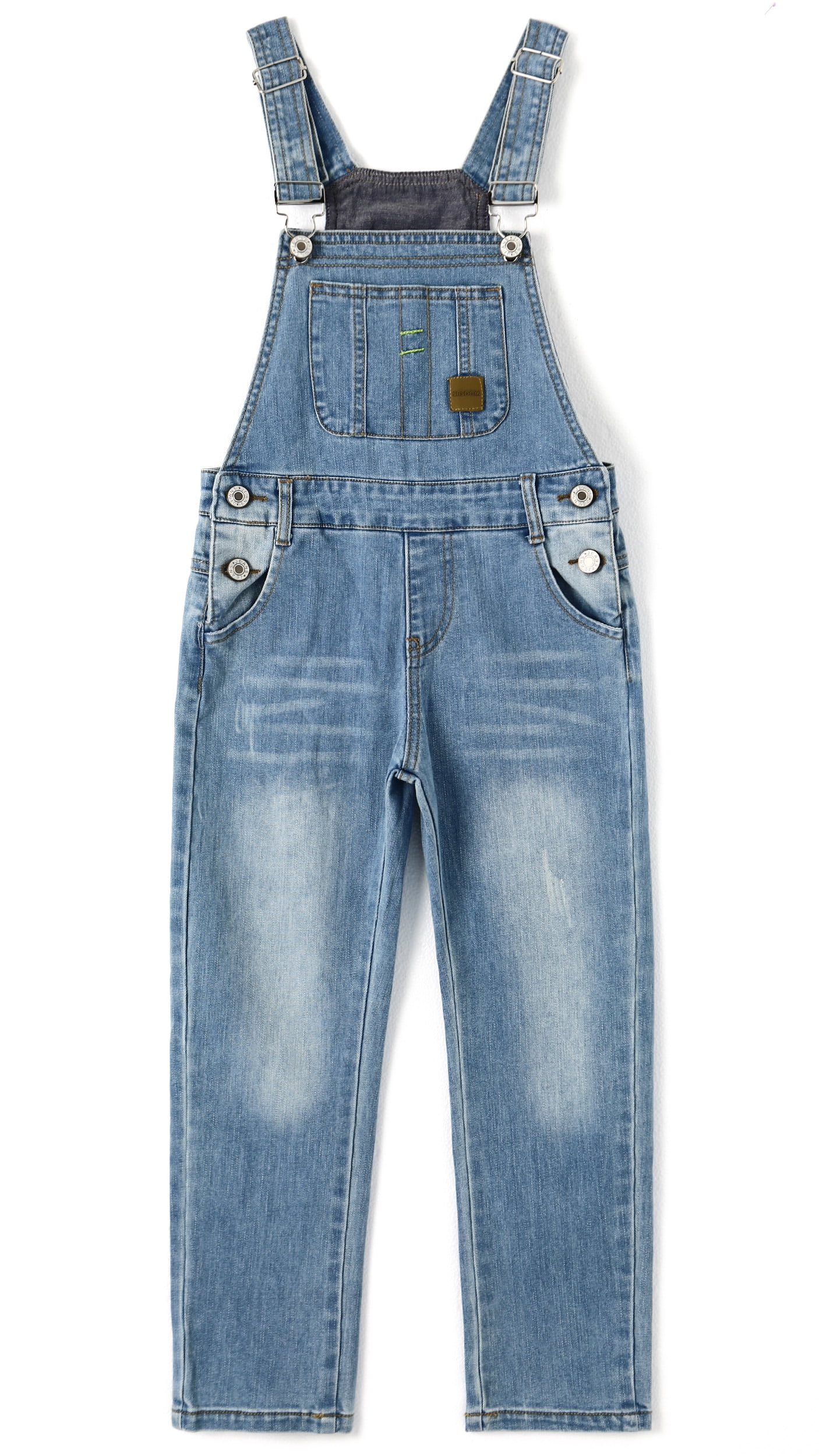 KIDSCOOL SPACE Baby Little Girls Denim Overalls,Toddler Boys Adjustable ...