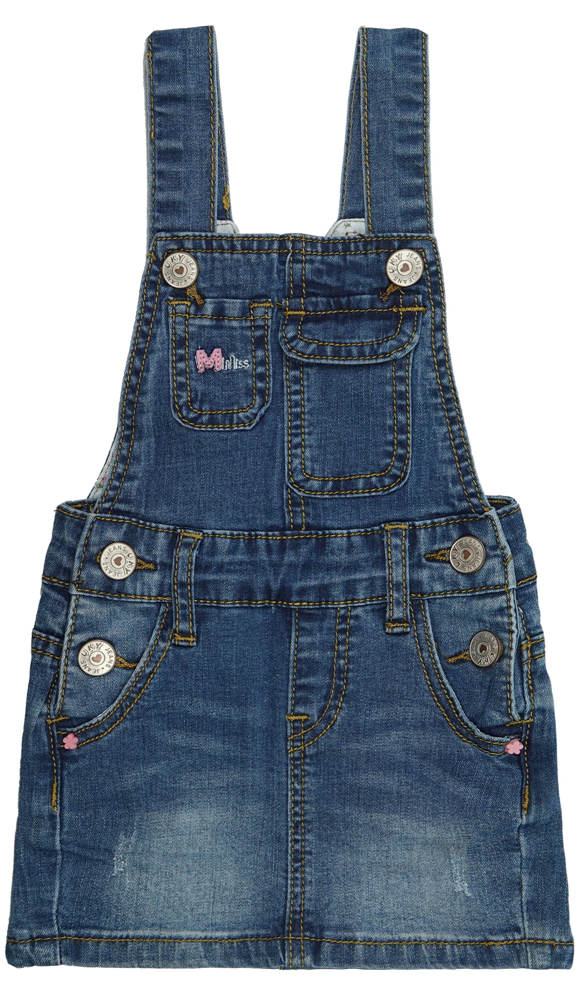 KIDSCOOL SPACE Baby Little Girls Skirt,Ripped Soft Strechy Denim Girls ...