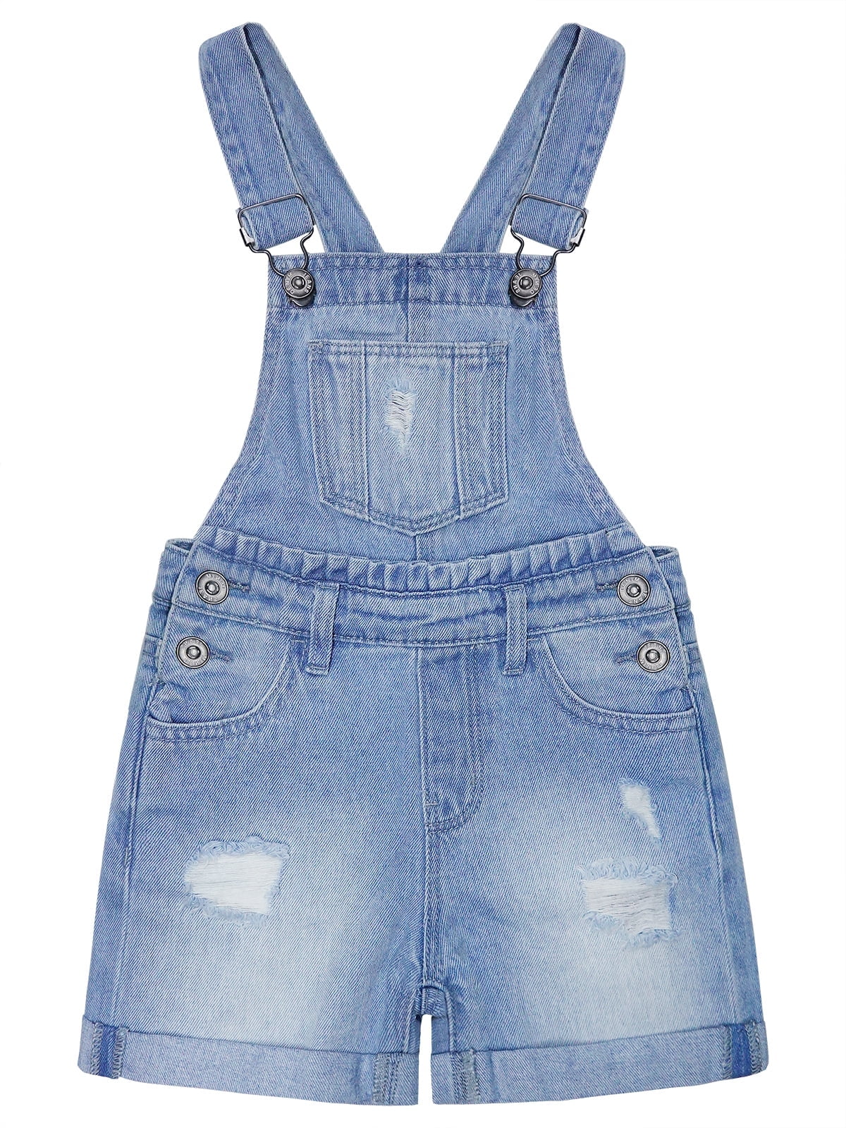 KIDSCOOL SPACE Big Girls Cute Jeans Shorts,Ripped Folded Hem Adjustable ...