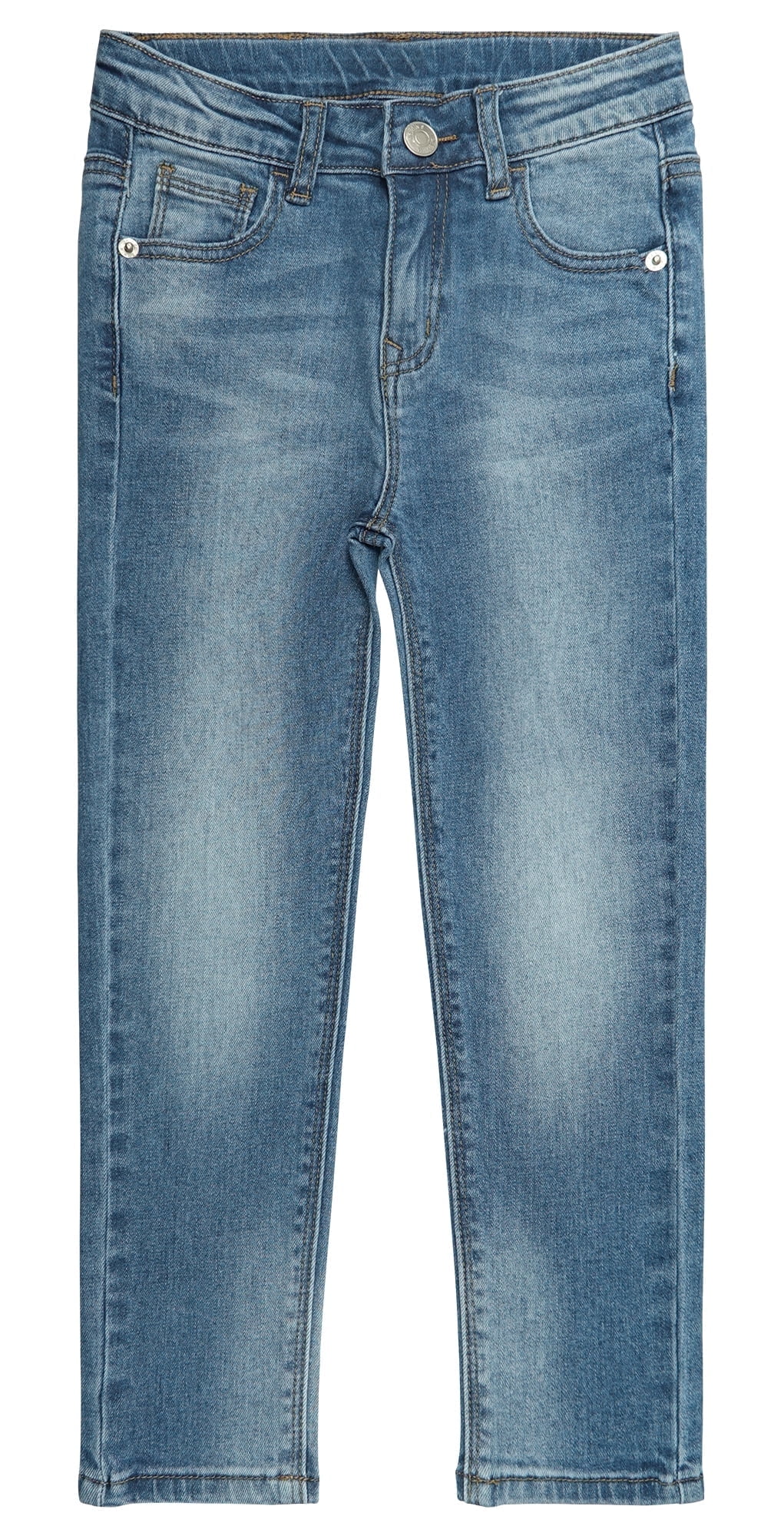 KIDSCOOL SPACE Boys Jeans;Little Boy Elastic Band Inside Washed Soft ...