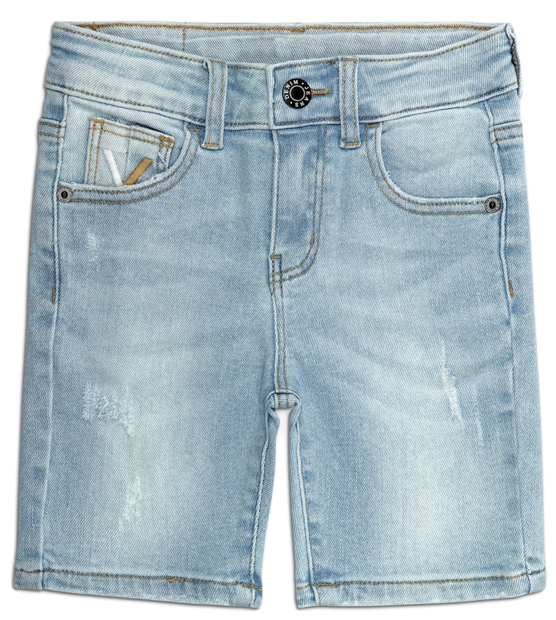KIDSCOOL SPACE Boys Summer Denim Shorts, Soft Strechy Elastic Band ...