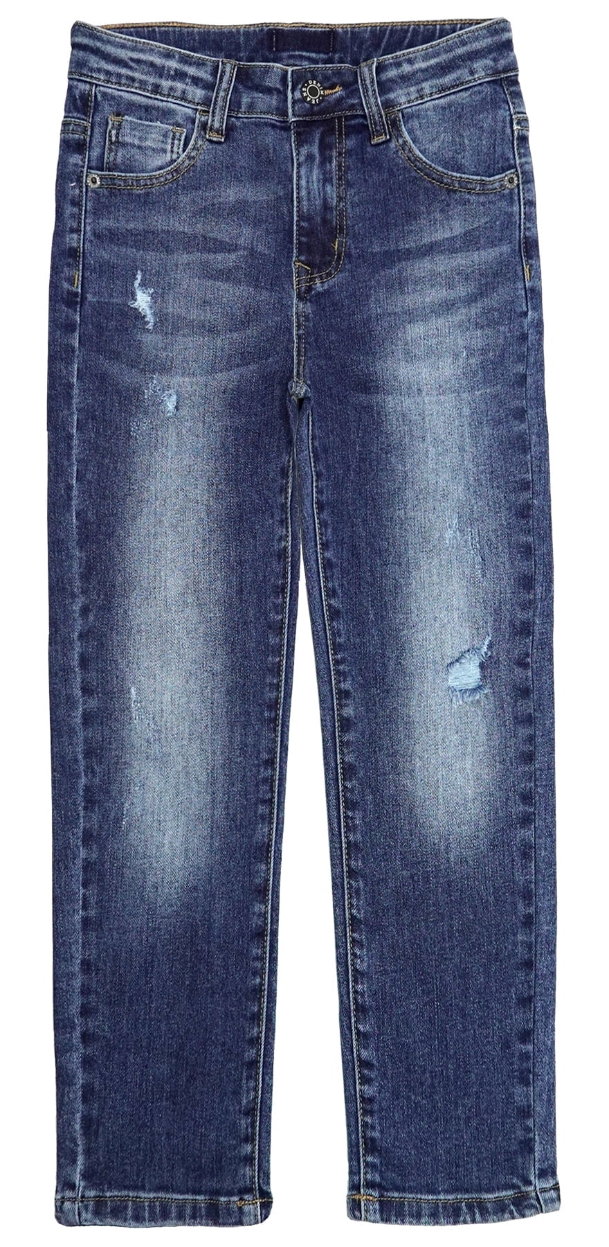 KIDSCOOL SPACE Girl Jeans,Little Kid Ripped Elastic Band Inside ...
