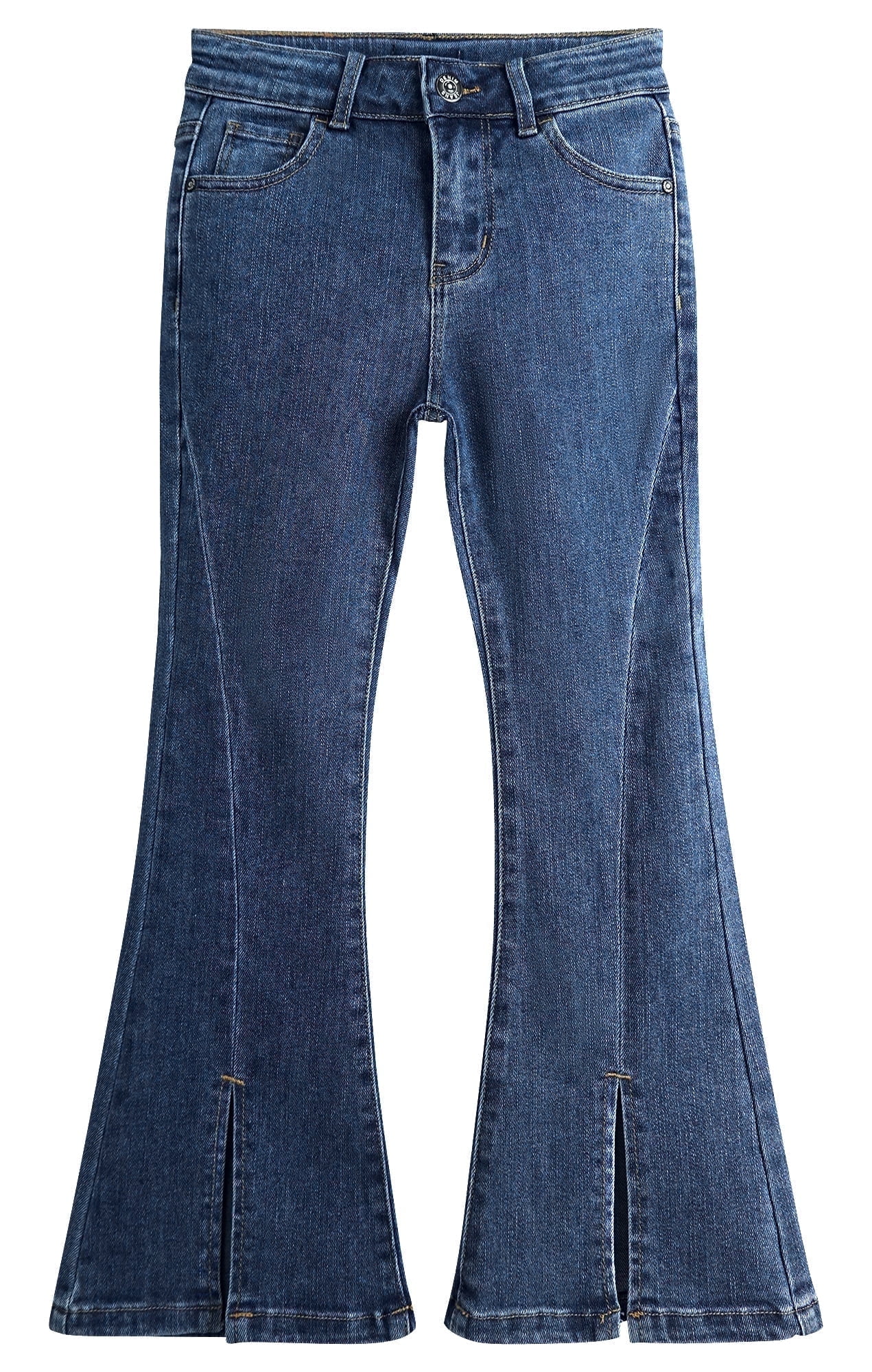 KIDSCOOL SPACE Girls Jeans, Big Little Kids Girl Elastic Waistband ...