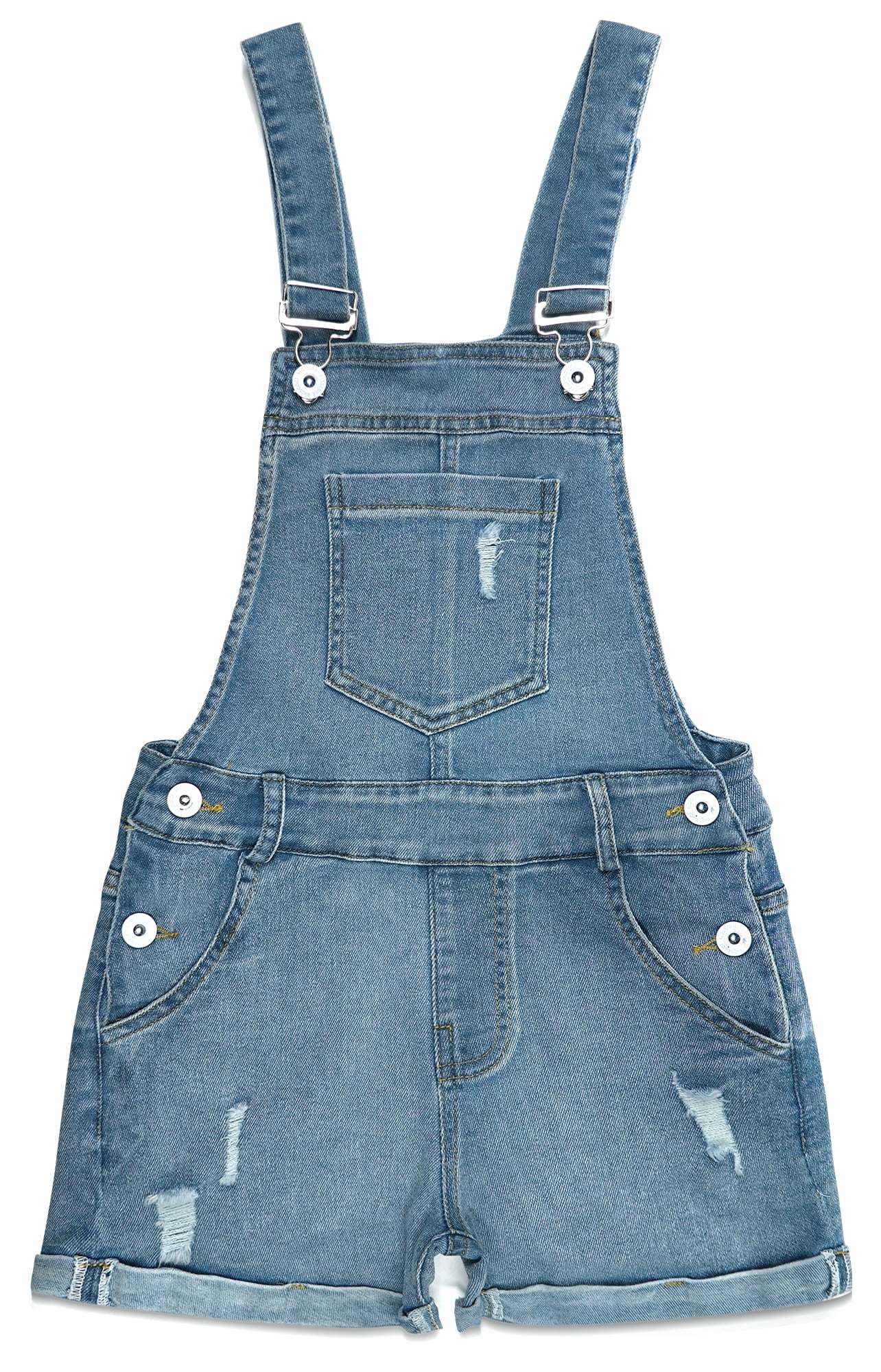 KIDSCOOL SPACE Girls Shorts,Little Big Girls Stretchy Denim Ripped ...